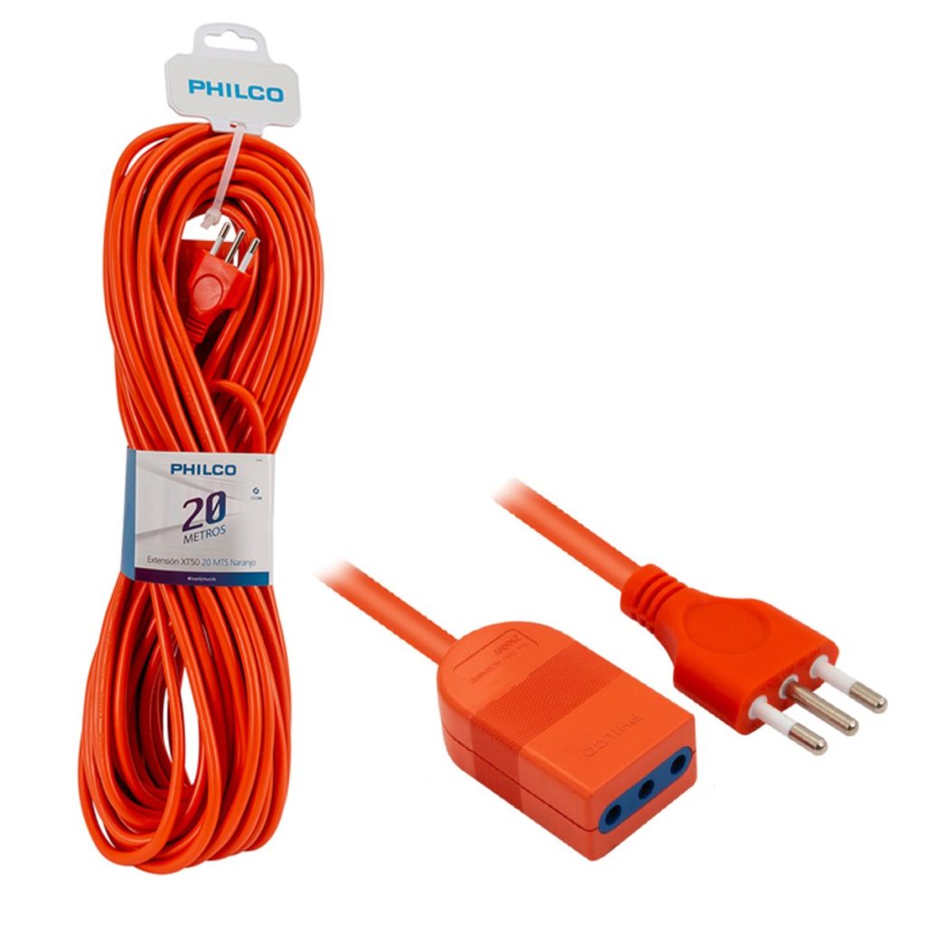 Alargador Extensión 20 Metros XT49 Naranjo Philco – CNAVA