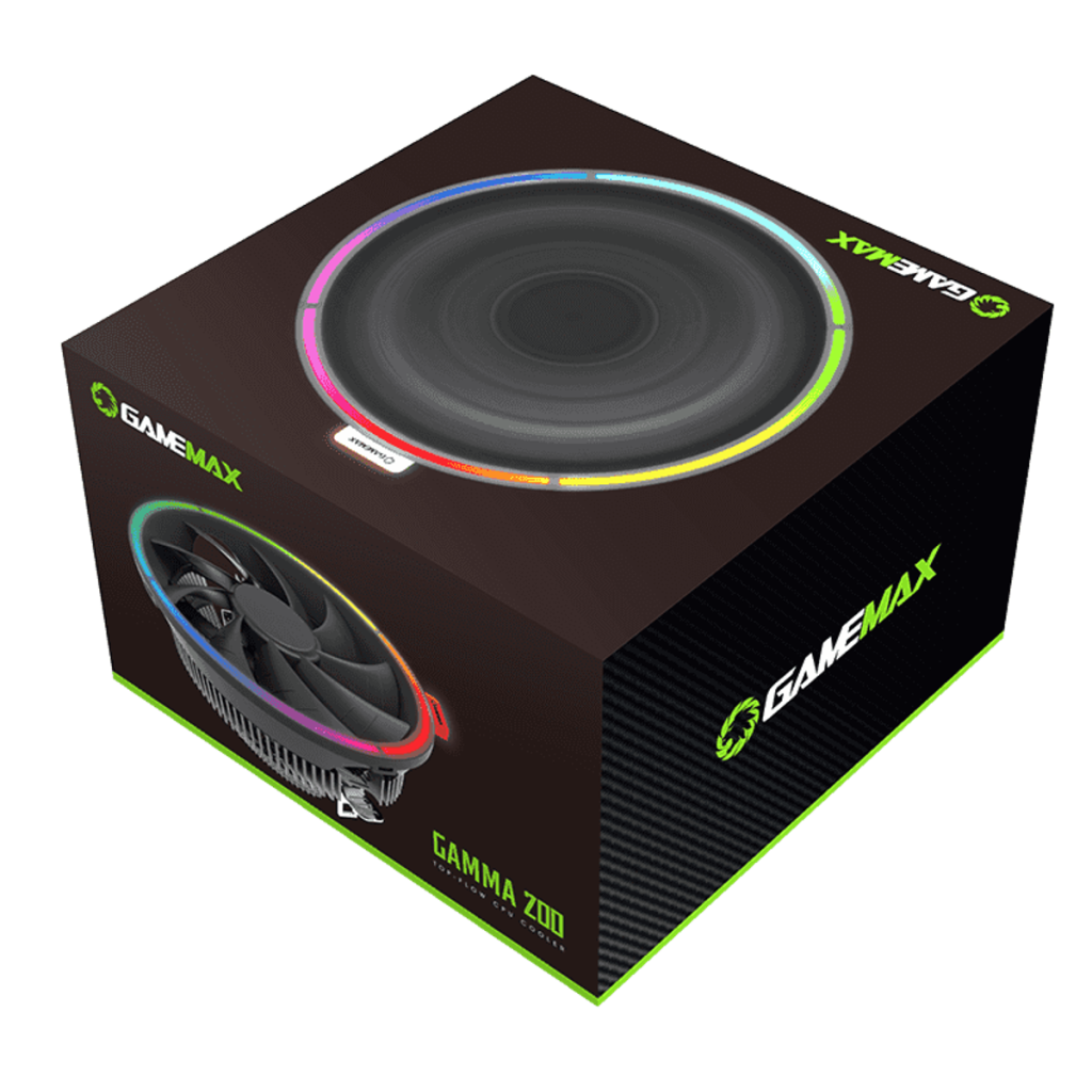 Ventilador de CPU GAMEMAX Gamma 200 RGB, 1800RPM, Negro – CNAVA