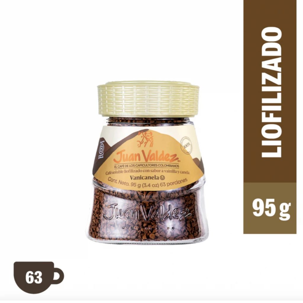 Café Juan Valdez Instantáneo 95g Vanicanela Liofilizado – Original – CNAVA